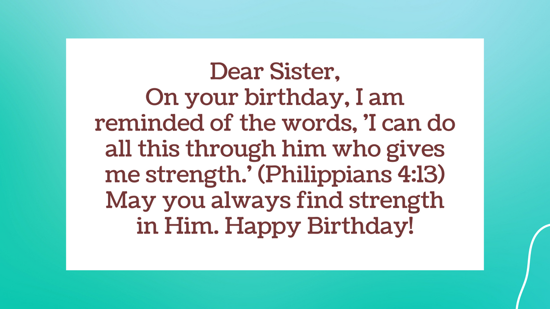 50 Inspiring Bible Verses for Sister's Birthday: Celebrating Faith and ...