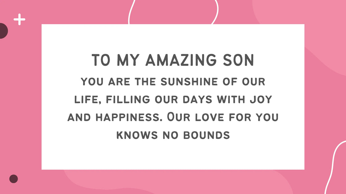 10 Long Heart Touching Lines From Mom and Dad to Their Beloved Son ...