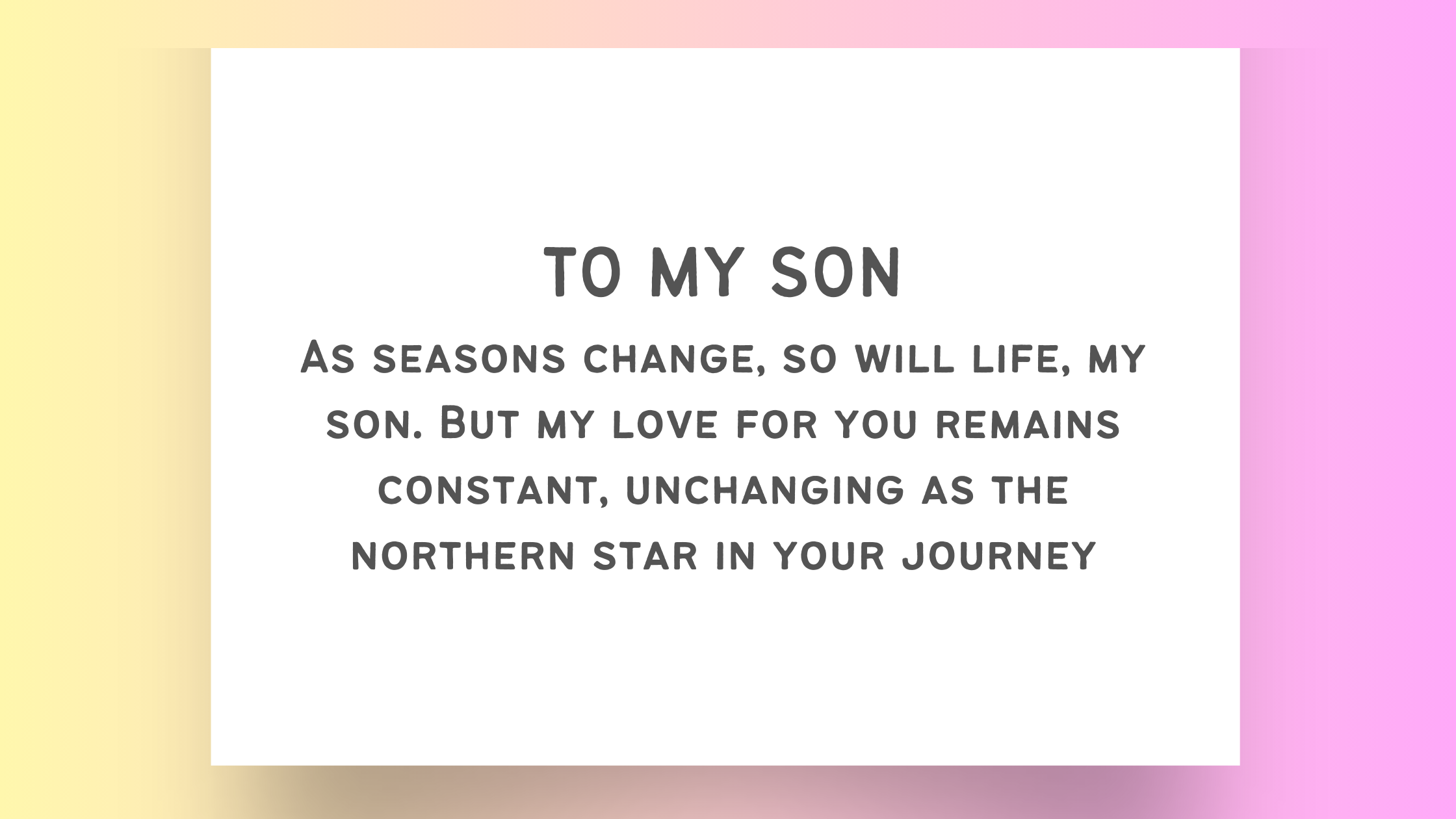 10 Tender Expressions: A Mother's Loving Words to Her Son – All Love Here