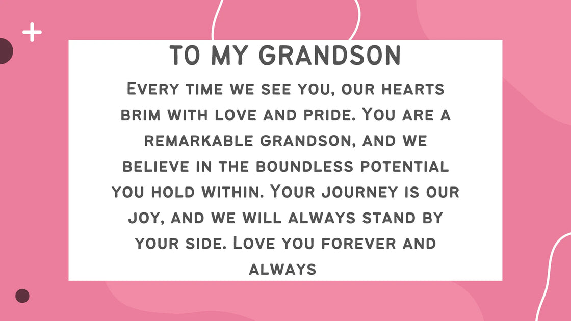 10 Heartwarming Love Messages from Grandparents to Their Grandson | All ...