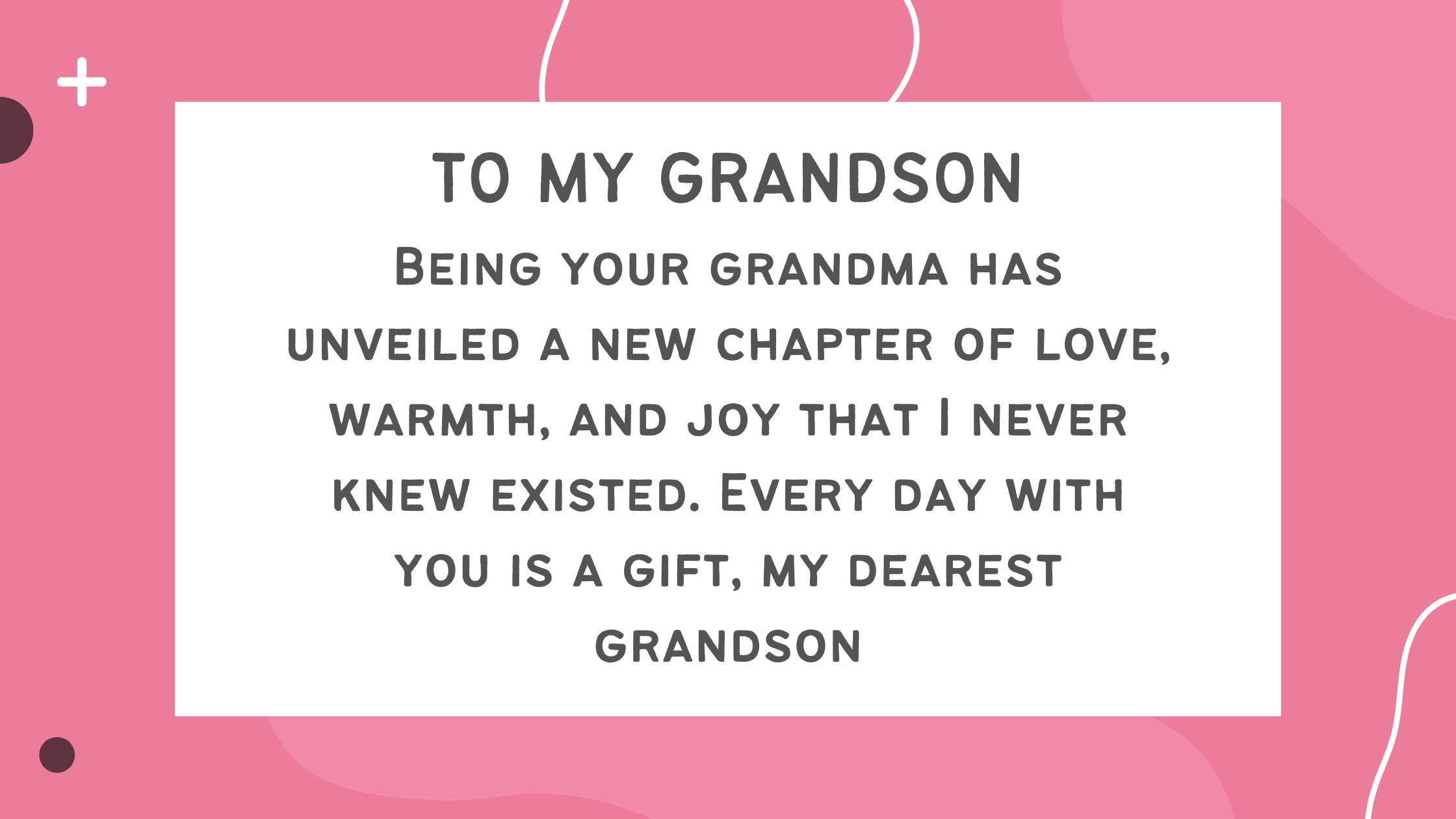 10 Heartfelt Expressions: Short Loving Words to a Grandson from a Gran ...