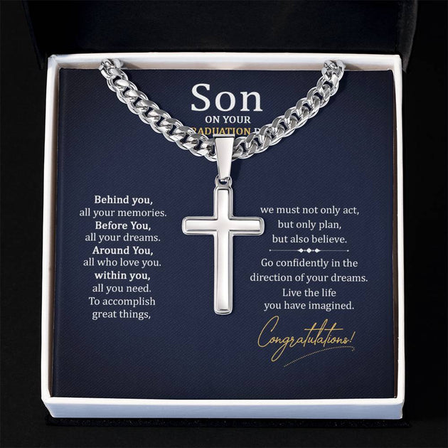 Graduation Gifts for Son from Mom - Graduation Gifts for Boys Cross Cu ...